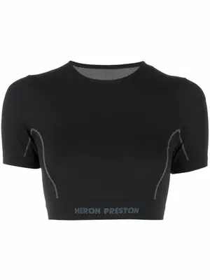 Heron Preston Logo-tape Active Cropped Top
