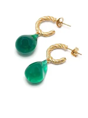 Completedworks Gem-embellished Hoop Earrings