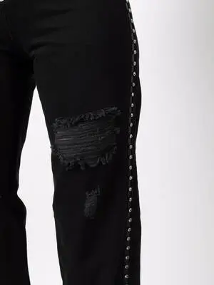 Philipp Plein Crystal-embellished Straight-leg Jeans