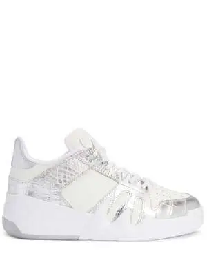 GIUSEPPE ZANOTTI Talon Crocodile-effect Low-top Sneakers