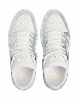 GIUSEPPE ZANOTTI Talon Crocodile-effect Low-top Sneakers