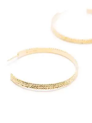 WOUTERS & HENDRIX Chain-texture Hoop Earrings
