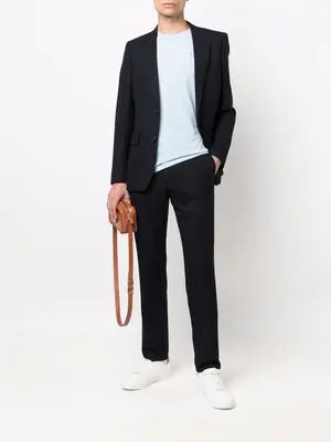 Sandro Wool Suit Jacket - Blue