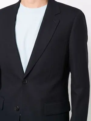 Sandro Wool Suit Jacket - Blue