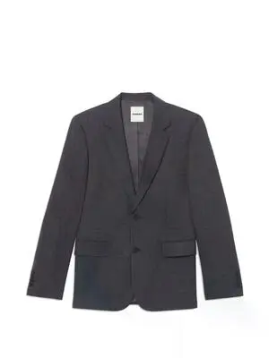 Sandro Wool Suit Jacket Grey