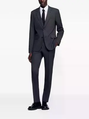 Sandro Wool Suit Jacket Grey