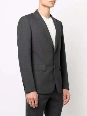 Sandro Wool Suit Jacket - Grey