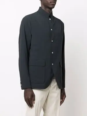 Eleventy Single-breasted Jacket - Blue