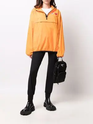 Play Comme Des Garcon X K-way Pullover Hooded Jacket - Orange