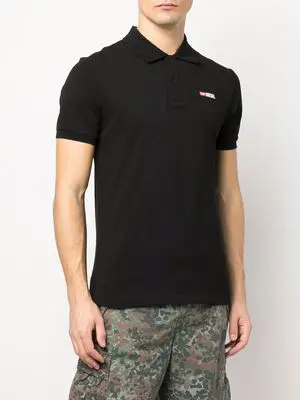 DIESEL® Cotton Polo Shirt With Logo