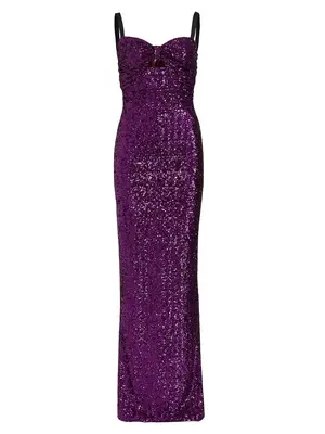 Dolce & Gabbana Sleeveless Sequin-embellished Gown
