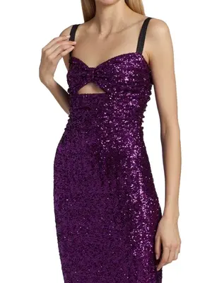 Dolce & Gabbana Sleeveless Sequin-embellished Gown