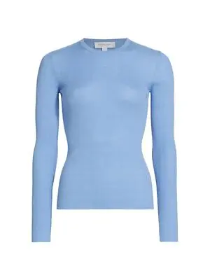 Michael Kors Hutton Ribbed Cashmere Sweater Coast