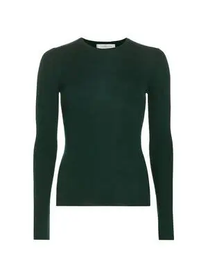 Michael Kors Hutton Ribbed Cashmere Sweater Forest