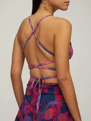 Isabel Marant Solange Printed Bikini Top