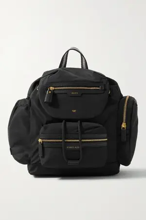 ANYA HINDMARCH Net Sustain Walking Leather-trimmed Recycled Shell Backpack