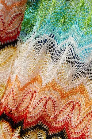 Missoni Mare Striped Crochet-knit Kaftan