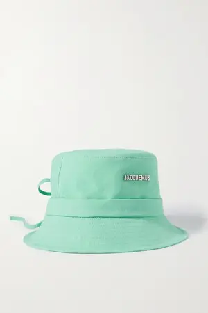 Jacquemus Jacquemus Le Bob Gadjo Embellished Bucket Hat Green