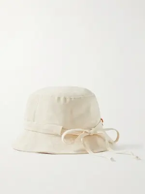 Jacquemus Le Bob Gadjo Embellished Bucket Hat - Neutrals
