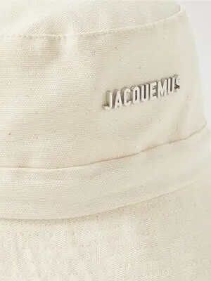Jacquemus Le Bob Gadjo Embellished Bucket Hat - Neutrals