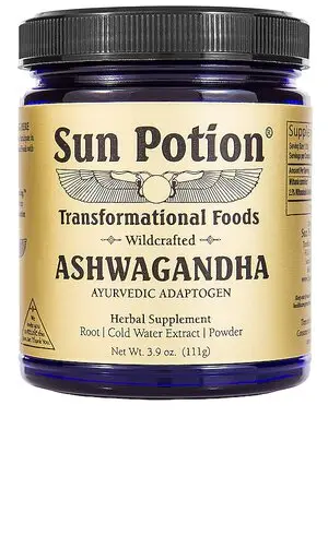 SUN POTION Organic Ashwagandha Ayurvedic Adaptogen Powder - N,a
