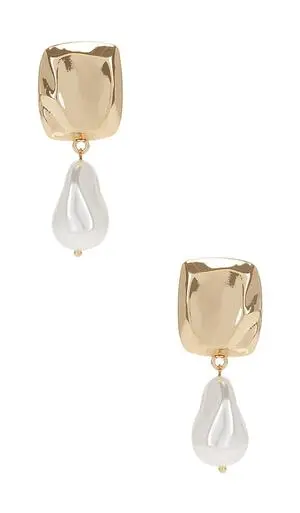 8 Other Reasons Pearl Drop Earrings - Gold