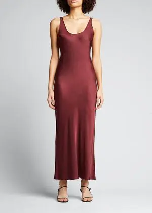 L'AGENCE Akiya Tank Dress Dark Wine