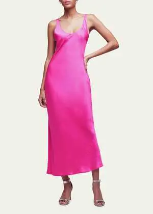 L'AGENCE Akiya Tank Dress Pink Glo