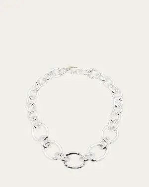 Ippolita Sterling Hammered Bastille Necklace - Silver