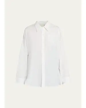 R13 Drop Neck Oxford Shirt