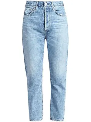 AGOLDE - AGOLDE Riley Straight Crop Jeans Zephyr Wash