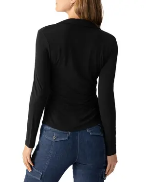 Sanctuary Dreamgirl Ruched Knit Shirt