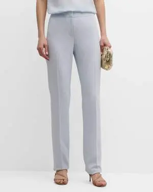 Lafayette 148 New York Barrow Finessecrepe Pants Seawater