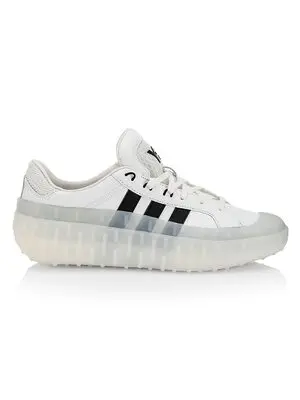 Y3 Men's Three-Stripe Leather Sneakers - Core White  Core White