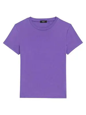 Theory Tiny Tee Cotton T-shirt Bright Peony