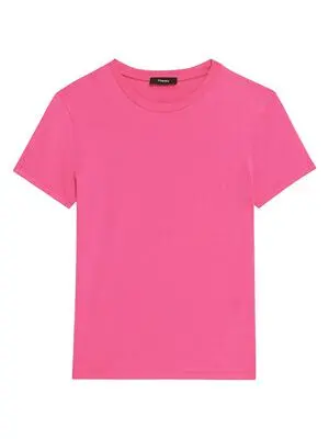 Theory Tiny Tee Cotton T-shirt Carnation