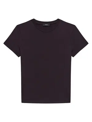 Theory Tiny Tee Cotton T-shirt Hickory