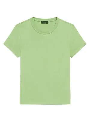Theory Tiny Tee Cotton T-shirt Leaf
