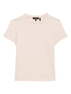Theory Tiny Tee Cotton T-shirt Pink Salt