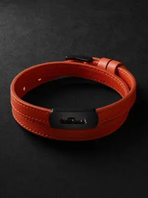 Messika My Move Diamond And Leather Bracelet - Orange