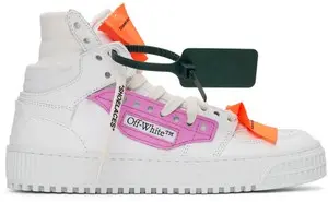 Off-White Off-White Off-White & Pink Off-Court 3.0 Sneakers - 132 White Fuchsia