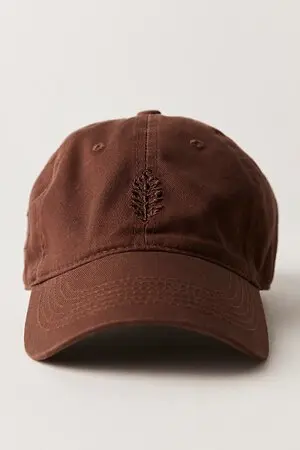 Free People Embroidered Logo Baseball Cap Coffee Date