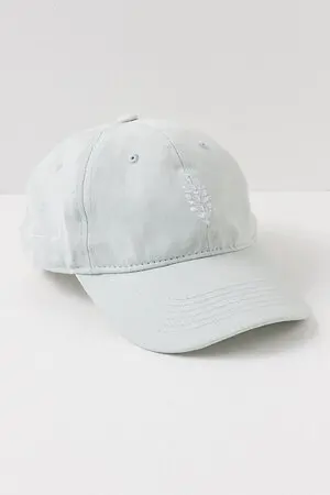 Free People Embroidered Logo Baseball Cap Cool Mint