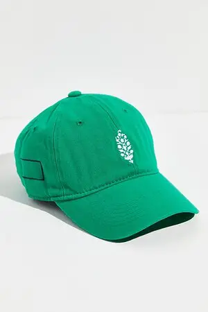 Free People Embroidered Logo Baseball Cap - Kelly Green