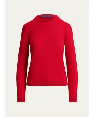 Ralph Lauren Cashmere Crewneck Sweater Red