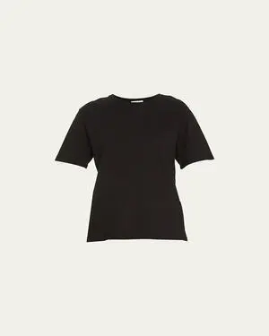 Khaite Mae Short Sleeve T-shirt - Black