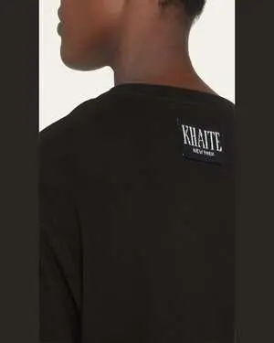 Khaite Mae Short Sleeve T-shirt - Black