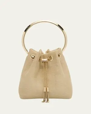 JIMMY CHOO Bon Bon Drawstring Bucket Bag