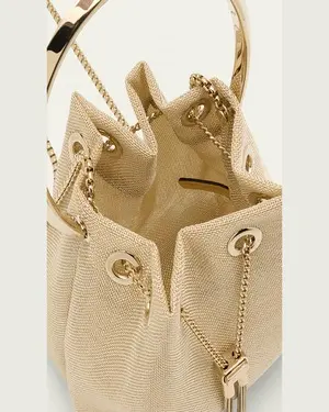 JIMMY CHOO Bon Bon Drawstring Bucket Bag