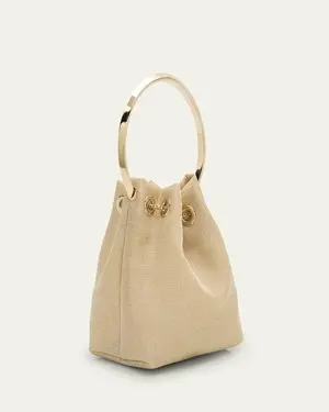 JIMMY CHOO Bon Bon Drawstring Bucket Bag